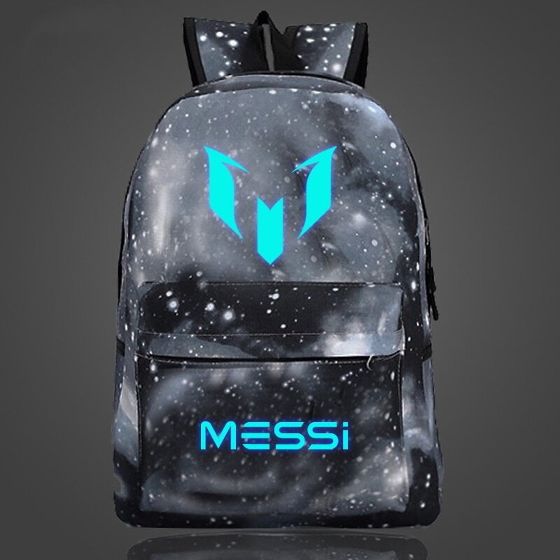 Школьная сумка versatile oxford cloth school bag multiple colors night glow soccer messi ronaldo design, 45*31*14 см, double shoulder straps, style i