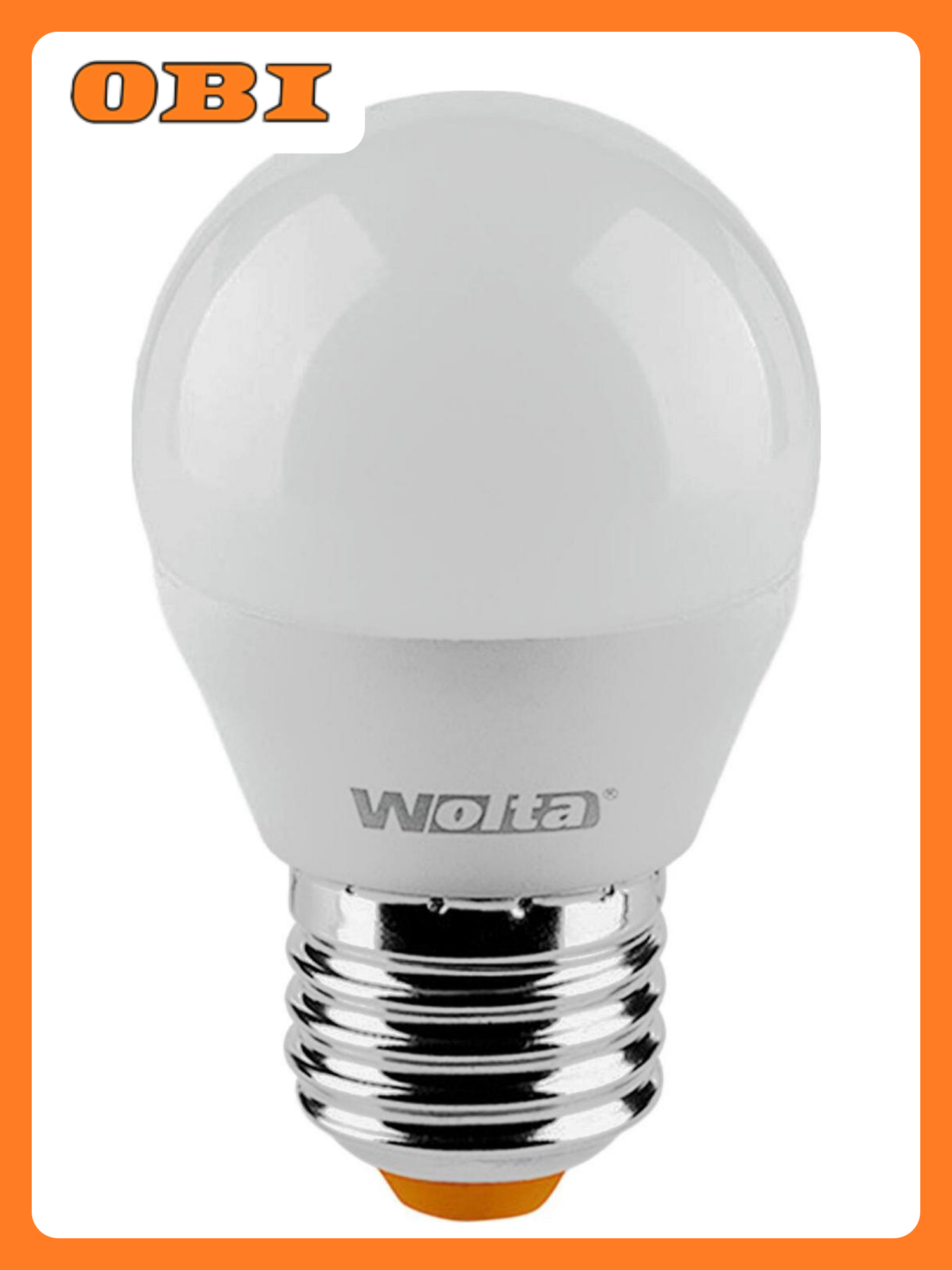 Светодиодная лампа Wolta STANDART E27 7,5 Вт 625 лм 3000 К шар