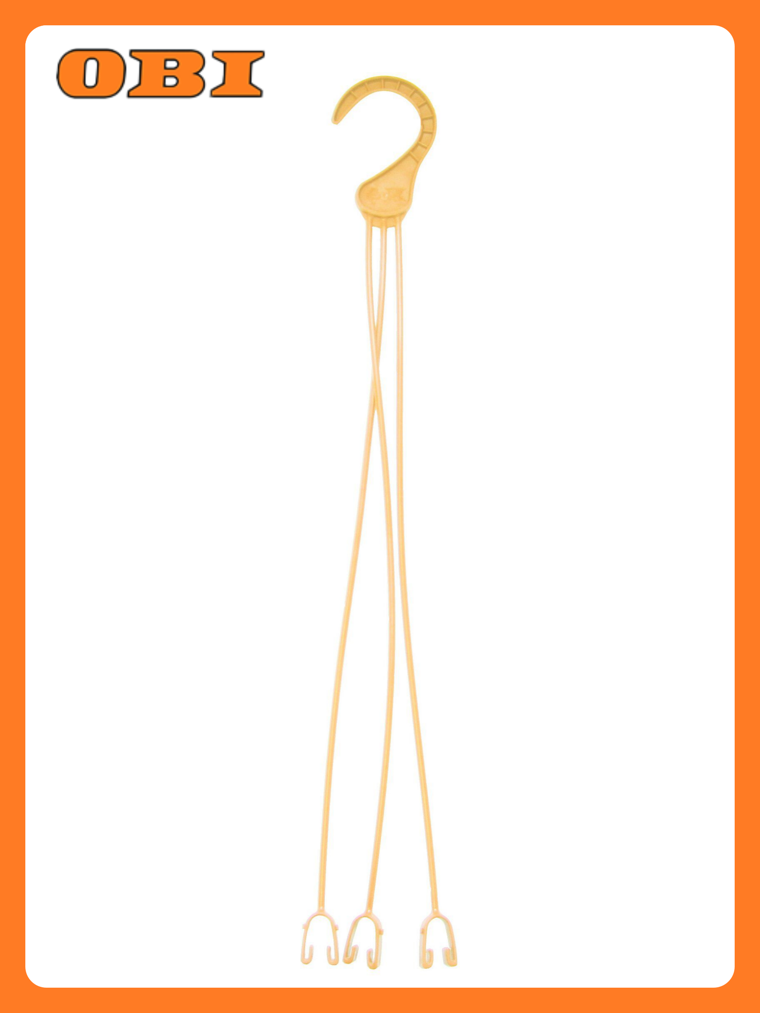 Подвес для горшков IDEA 47,5 см белая глина