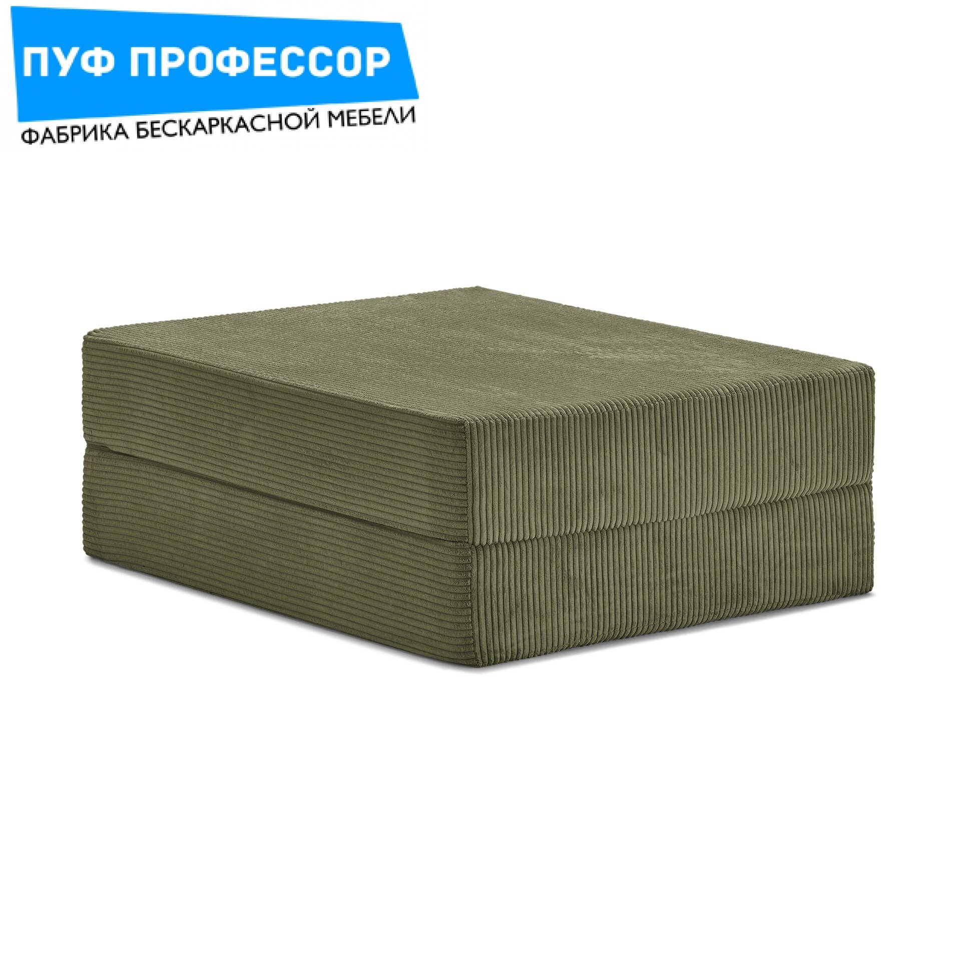 Пуф оттоманка Teddy Teddi Тедди Пуф Профессор PUFF-PROFESSOR Бескаркасный Зелёный 100 см