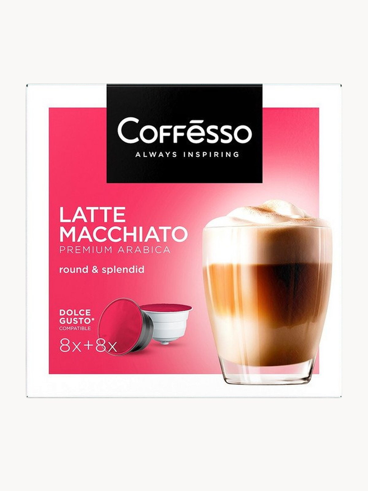 Кофе в капсулах Coffesso Latte Macchiato для системы Dolce Gusto, 16 шт