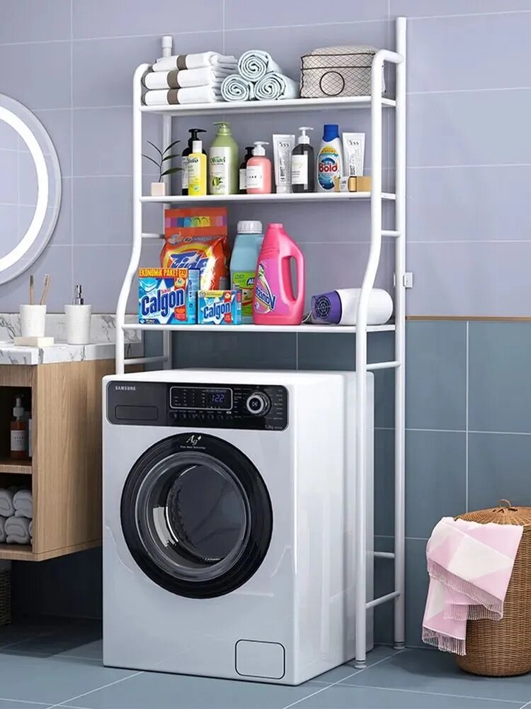 Этажерка Sokoltec HW47885WH, белая, металл, пластик, 68x25x160 см