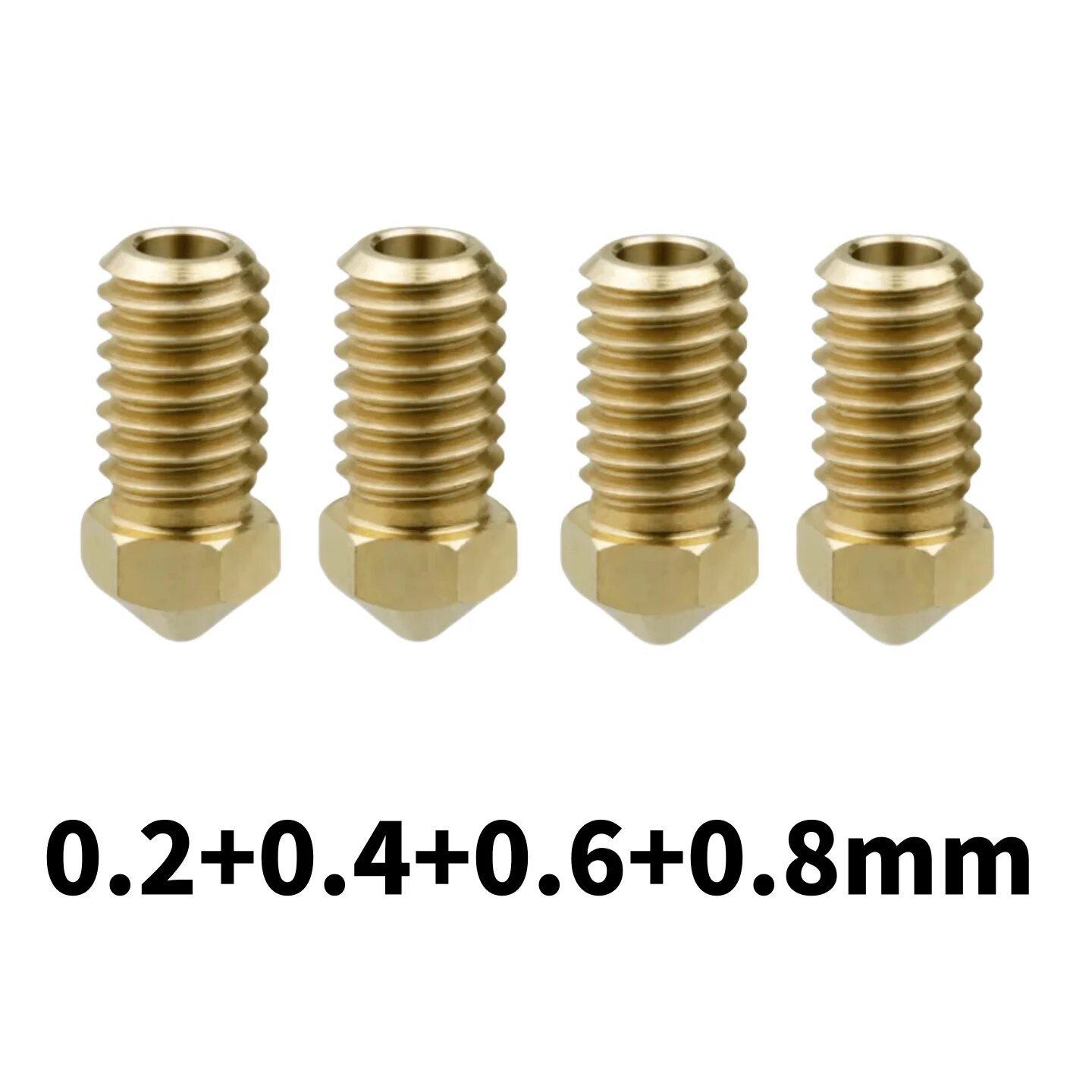 Hotend Kit для Bambu Lab A1/A1 mini, 0.2+0.4+0.6+0.8 мм, Цвет: 2468-