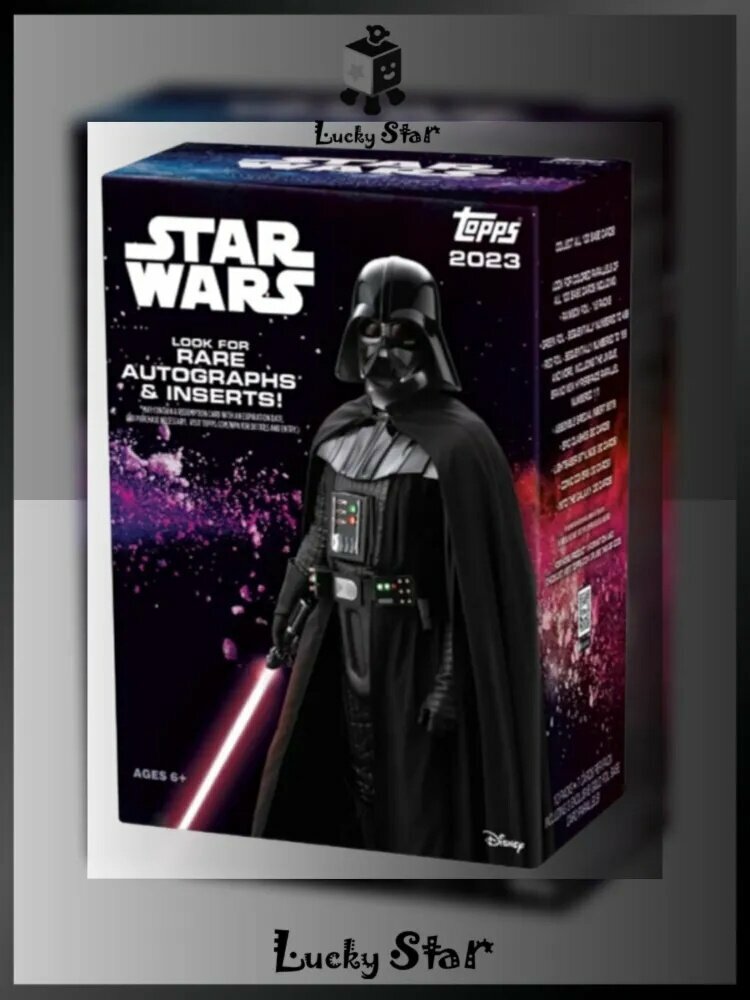 Карточка Topps (Star Wars) 2023 Topps Value Box 10 Packs Per Box звездные войны Trading Card, Коллекционная карточка