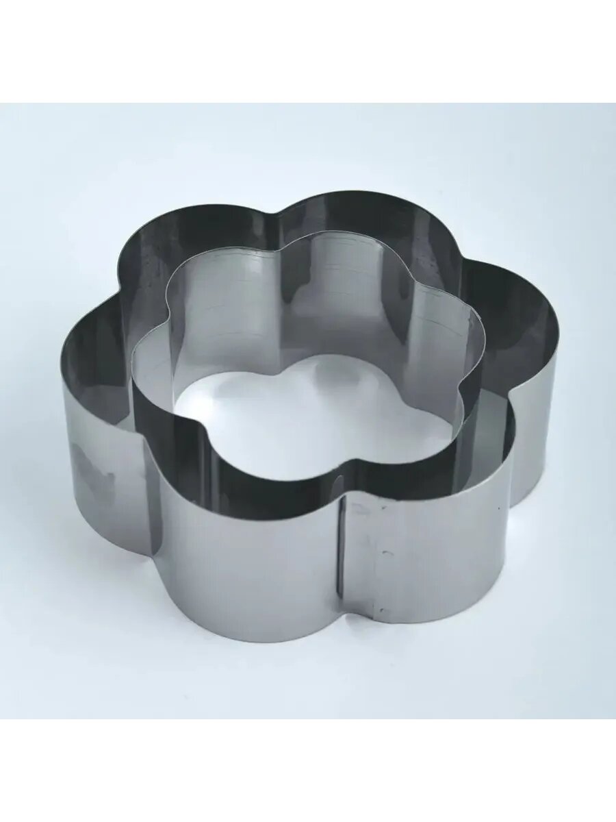 Элегантные формы для салата с цветочным дизайном, 2 шт