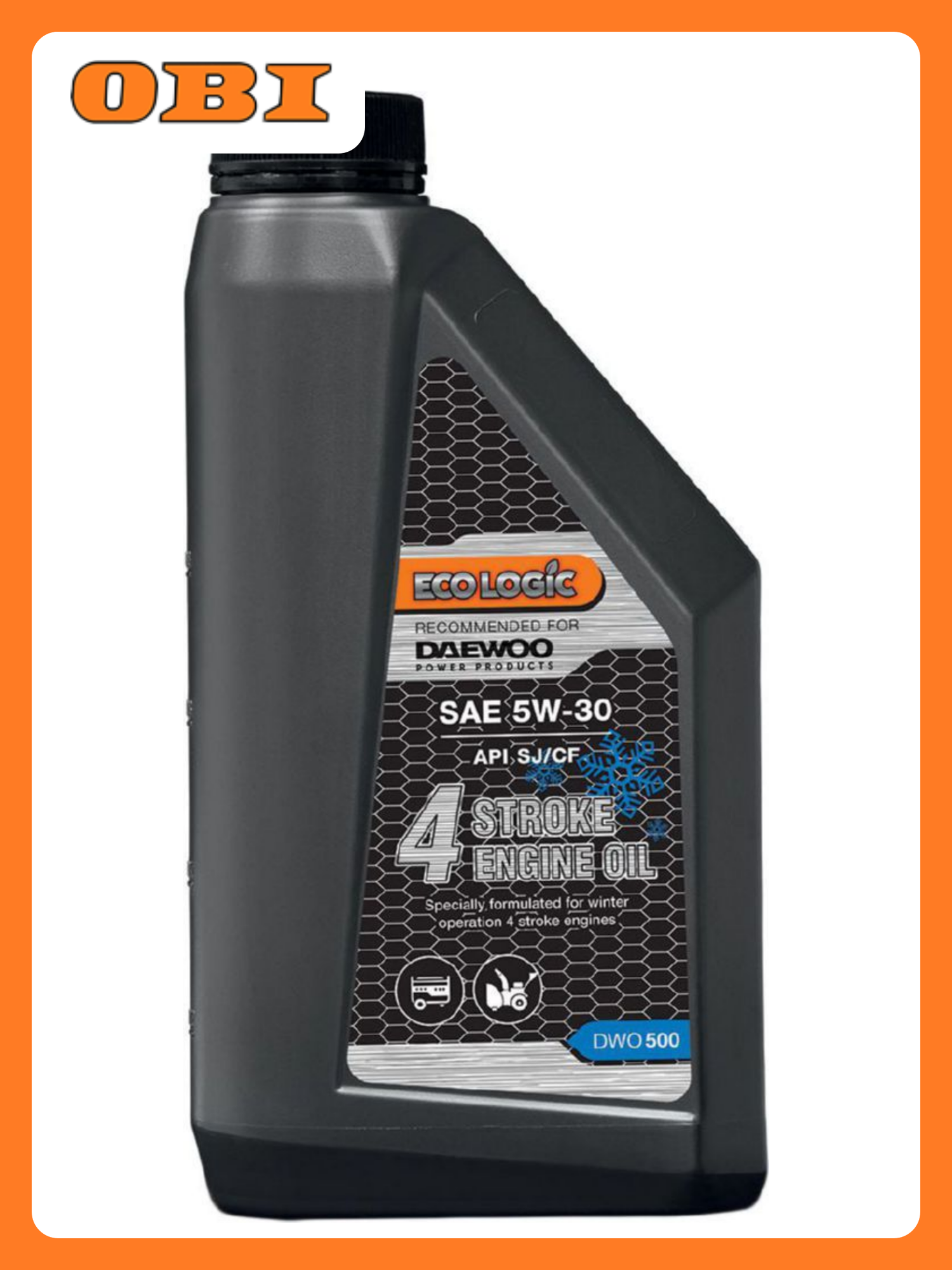 Моторное масло 4Т DAEWOO ECOLOGIC DWO 500 SAE 5W-30 полусинтетическое 1 л