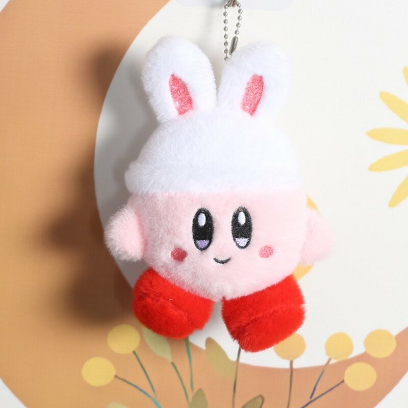 Плюшевая игрушка-подвеска из серии Кирби, кукла для автоматов с игрушками, подвеска для сумки, мини-брелок Белая шляпа