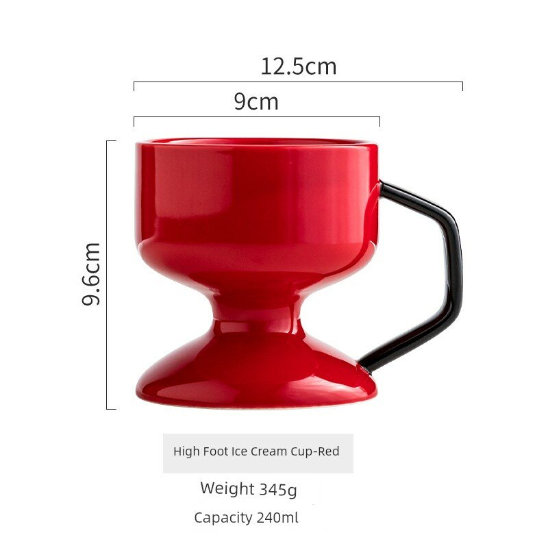 Высокая кружка для кофе, керамическая чашка, чашка для французского латте-арта, чашка для латте, чашка для