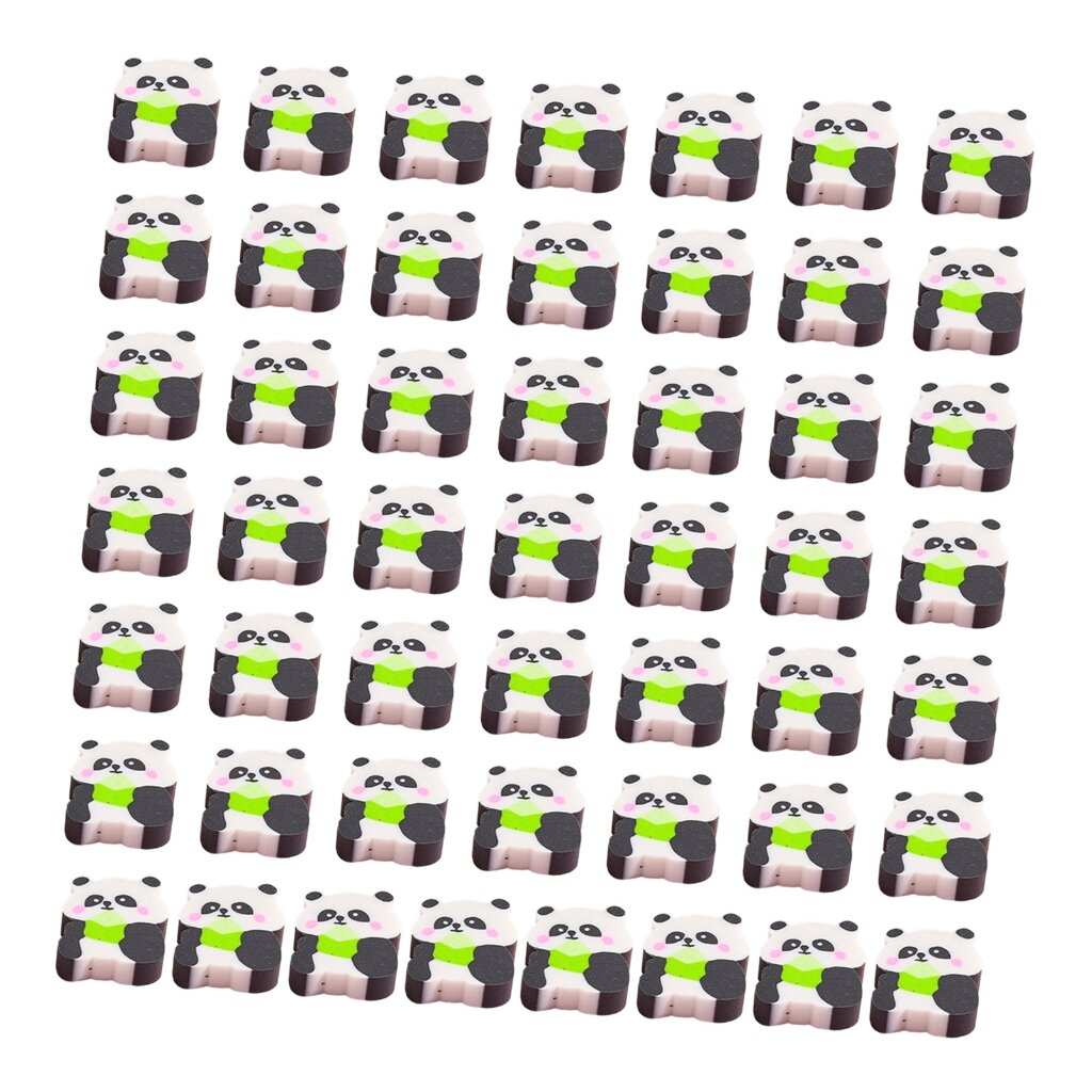 50 шт./упак. Миниатюрная новинка, Очаровательные ластики в мультяшном стиле, портативные конструкции