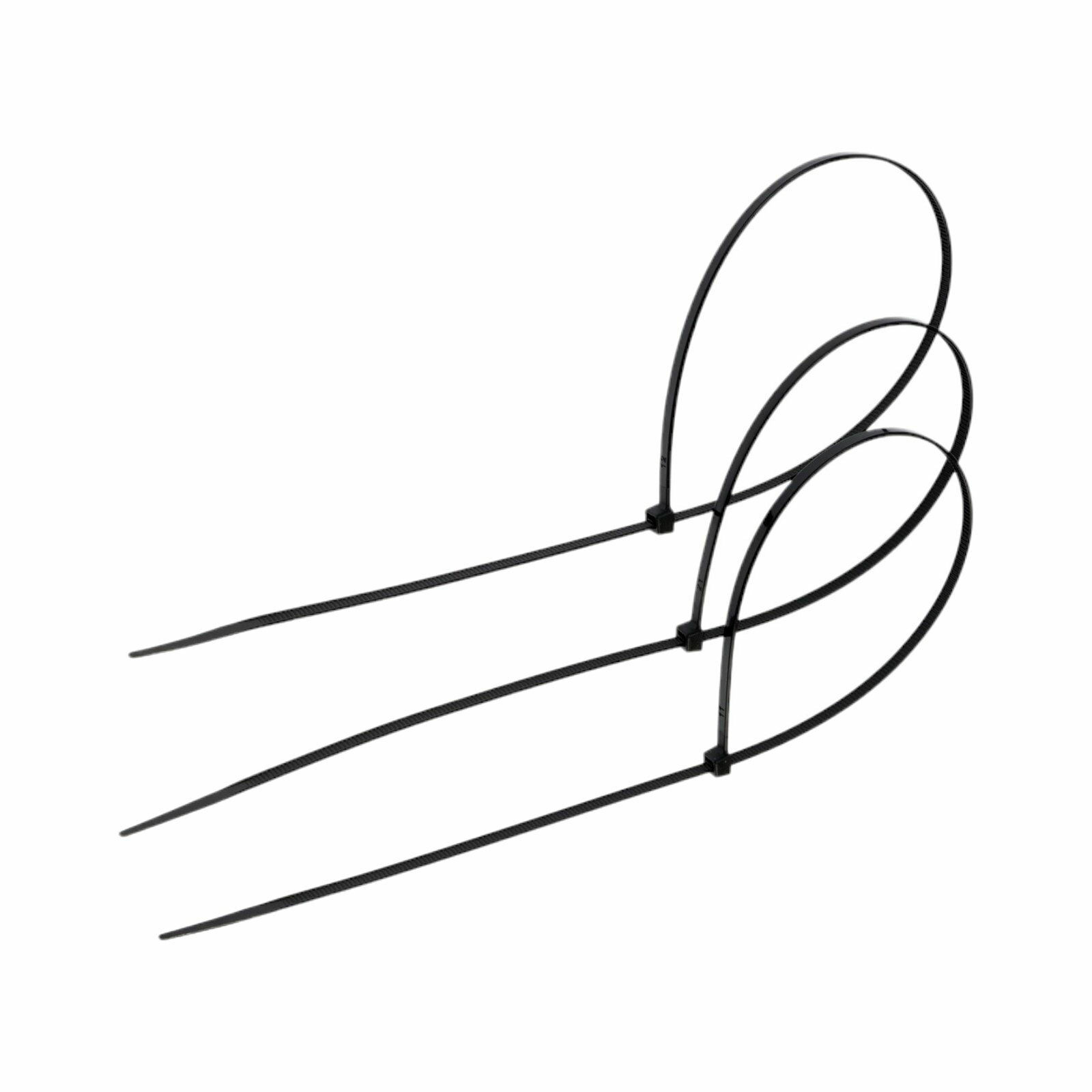 Хомут нейлоновый для стяжки, 4.8x450 мм, черный, 100 шт, вид: одноразовые