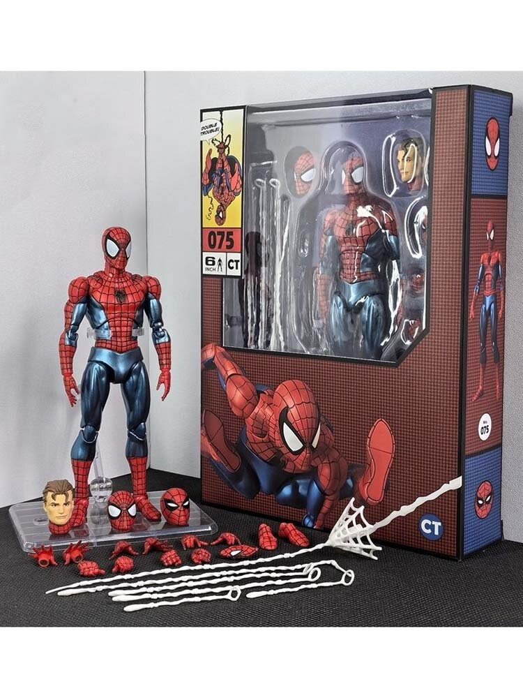 Человек паук фигурка, Peter Parker 075, подвижная фигурка, размер 15 см, для коллекции, идеальный подарок