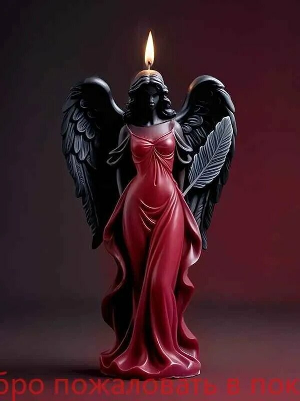 Форма для изготовления свечей "Ангел" - силиконовая, гибкая, для DIY