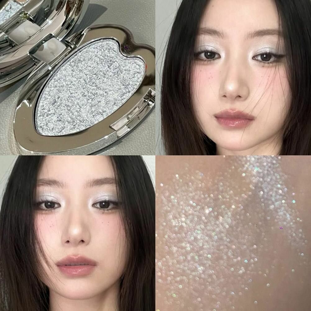 Тени-хайлайтер для век с шиммером, стойкие, для внутреннего уголка глаза, эффект хамелеон