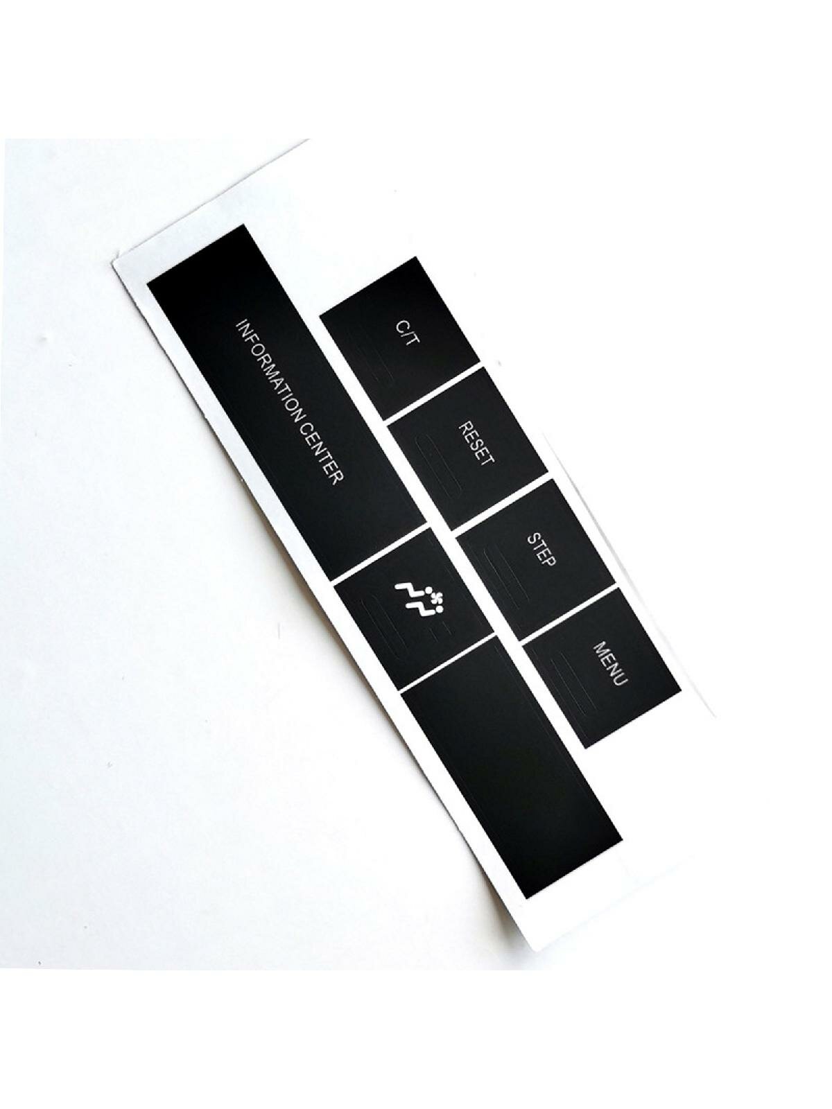 Наклейки на клавиши панели управления автомобиля для улучшения и защиты интерьера автомобиля