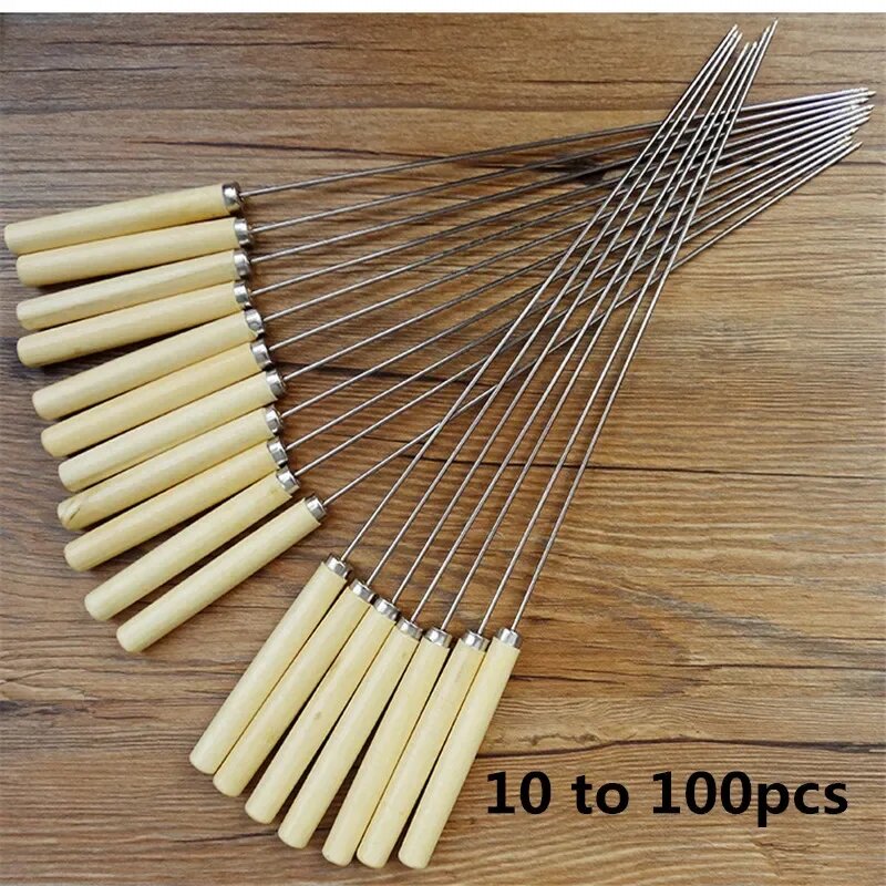 Шпажки для барбекю из нержавеющей стали 10 шт. supple 10pcs