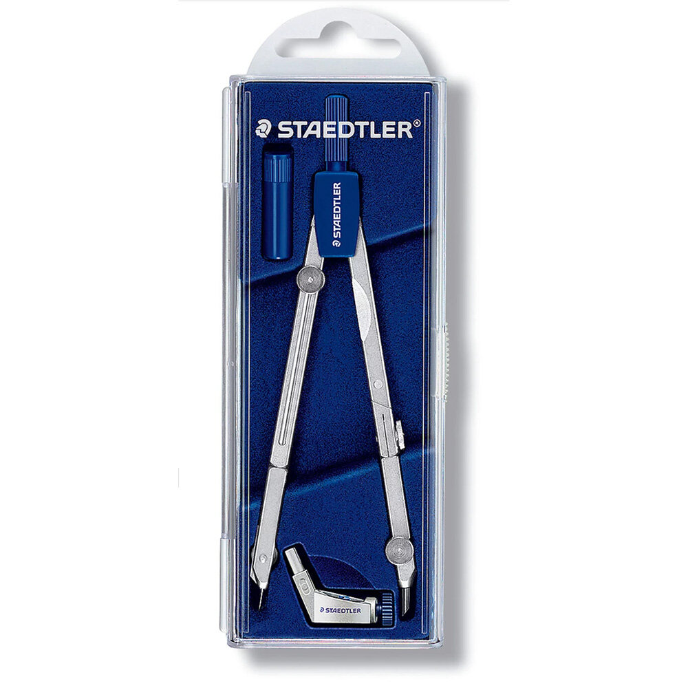 Циркуль с адаптером Staedtler Mars Basic в пластиковом футляре ST554T01 , пр-во Германия
