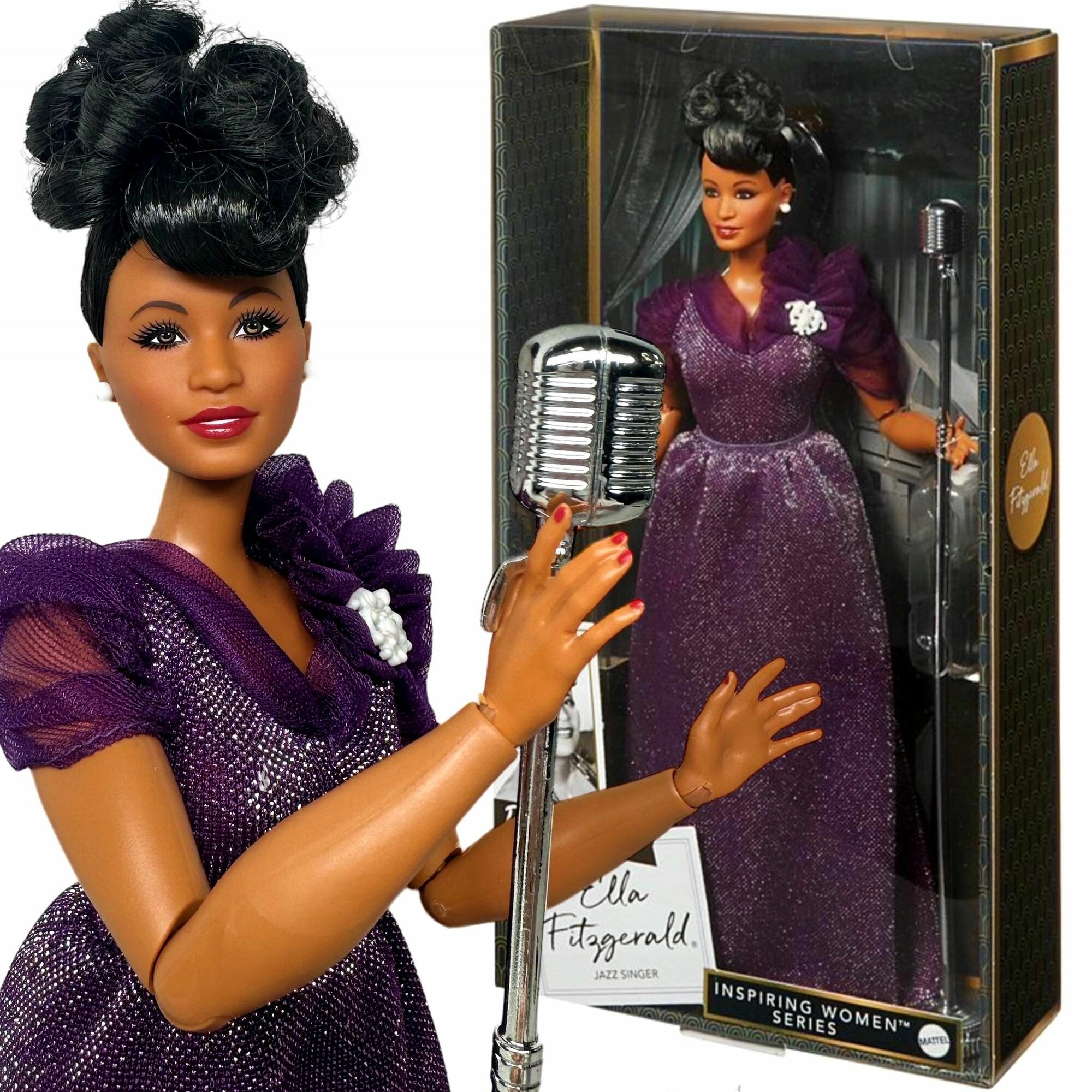 Кукла Mattel Barbie - Коллекционная кукла джазовой певицы Эллы Фицджеральд - Барби GHT86