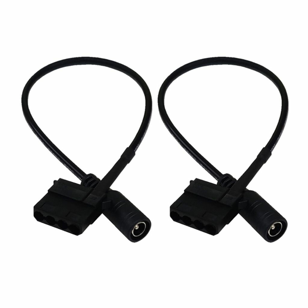 2 кабеля-адаптера постоянного тока 5521 к большому 4-контактному источнику питания 12 В