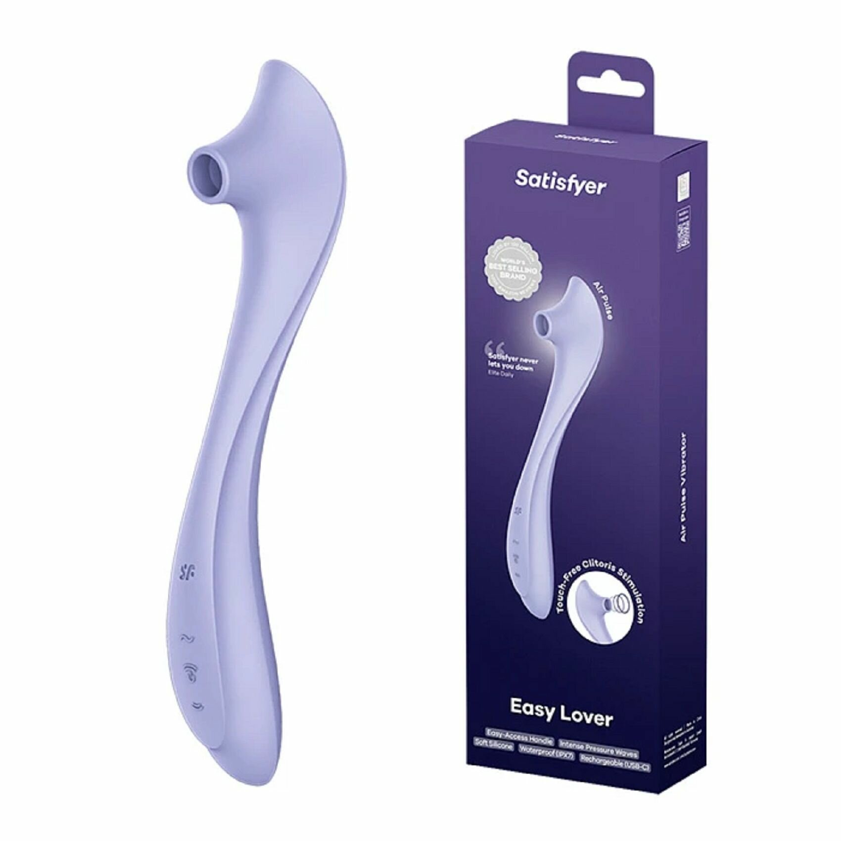 Вибратор с вакуумной стимуляцией Satisfyer Easy Lover