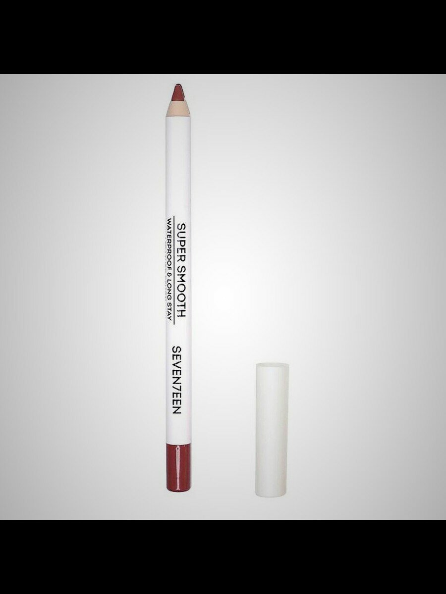 SEVENTEEN Super Smooth Waterproof, Карандаш для губ водостойкий с витамином Е тон 37 Золотая роза