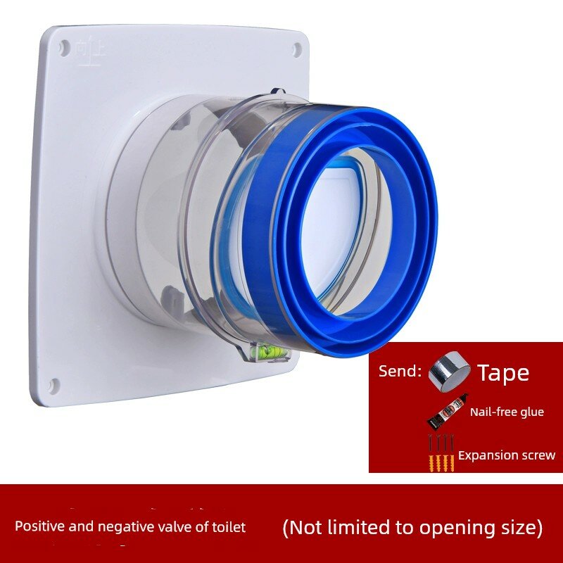Вентиляционный клапан для ванной комнаты с обратным потоком универсальный для любых отверстий в стене