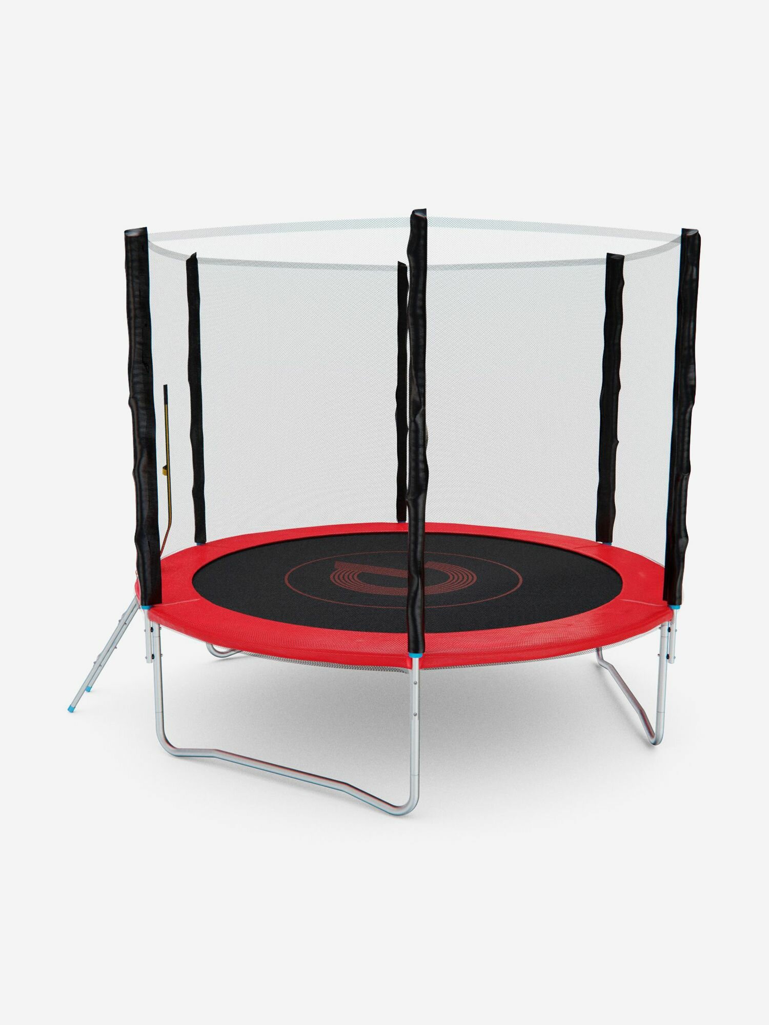 Батут с сеткой DFC PELPO 8ft с лестницей, красный