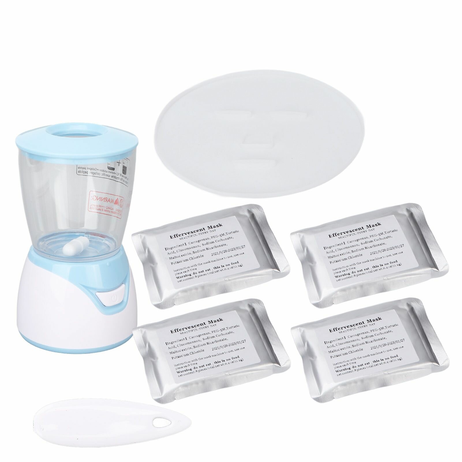 Мини-аппарат для приготовления фруктовых масок самодельный прибор для приготовления фруктовых и овощных масок beauty instrument blue (без батарейки)