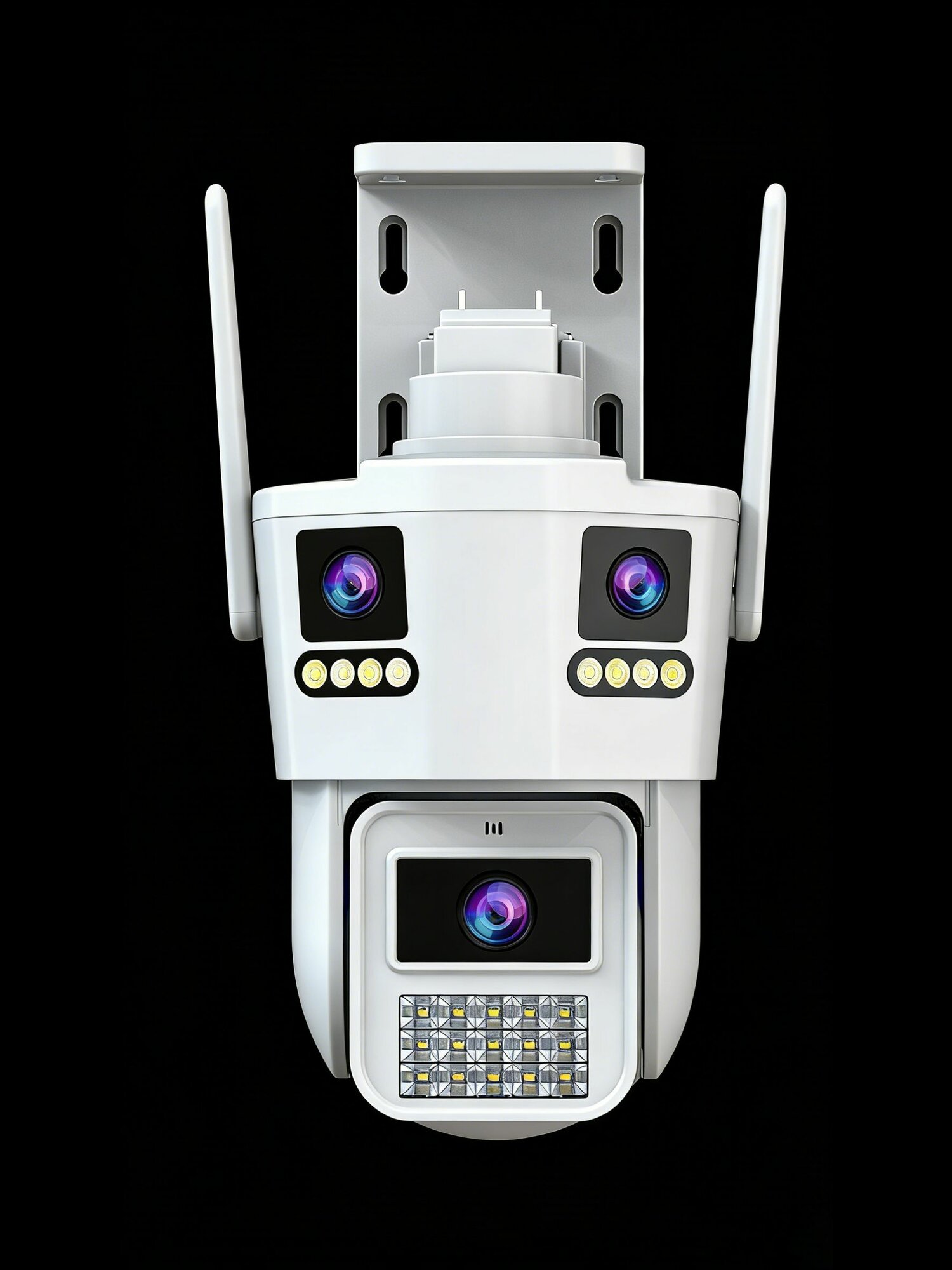 Камера видеонаблюдения 1080P с поворотом на 355 градусов - Датчик человека, WiFi 5G, 3 объектива, мобильное приложение Cam720