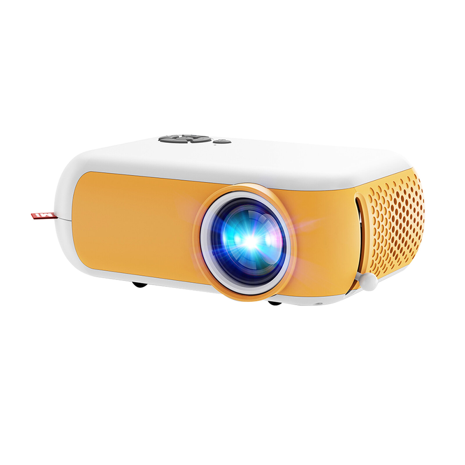 Мини портативный видеопроектор LED для кинотеатра дома, поддерживающий 1080P, экран 80 дюймов, входы USB TF, пульт дистанционного управления, подключение к ТВ-боксу, компьютеру, флеш-диску, подарок для детей, модель A10, дисплей 2" Single LCD, разрешение