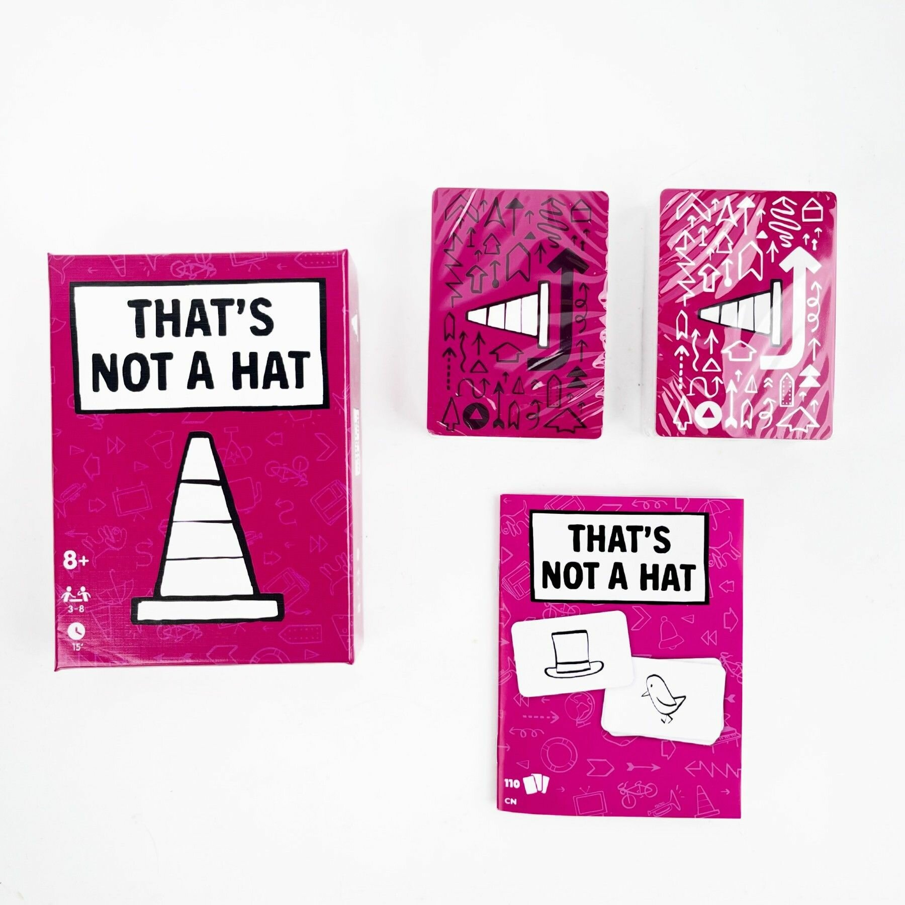 Это не шляпа, как шляпа, без шляпы, карточная настольная игра, управление памятью на китайском и английском языках, веселая вечеринка