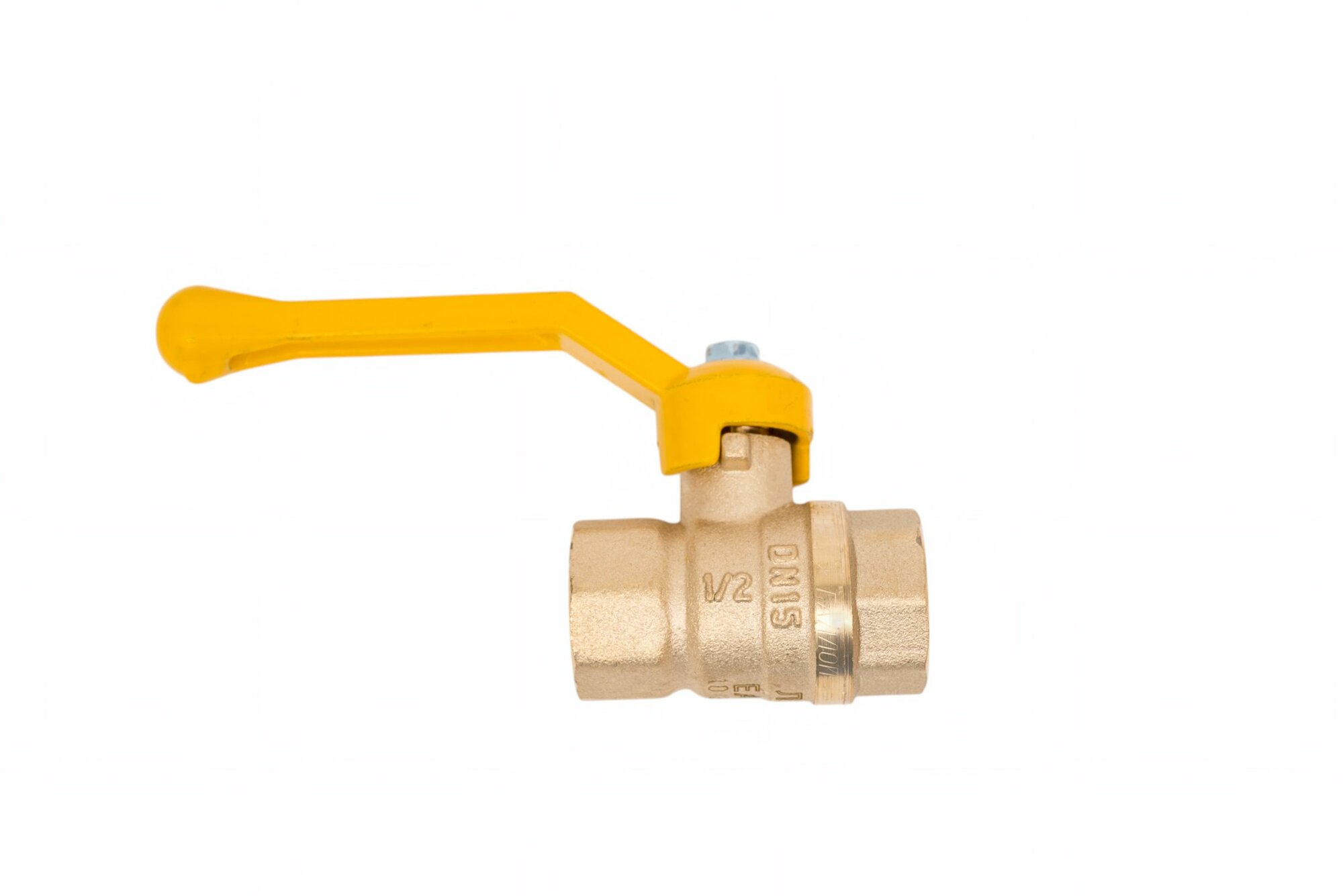 Кран шаровый латунный для газа галлоп Станд 220 Ду15, Ру40 м/м, рычагаг 115008 109-1211