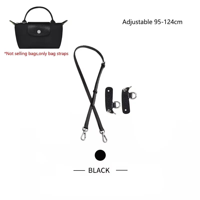 Кожаный сменный ремень через плечо, новая сумка с гранатом для мини-сумки Longchamp без перфорации, модификация, аксессуары для сумки