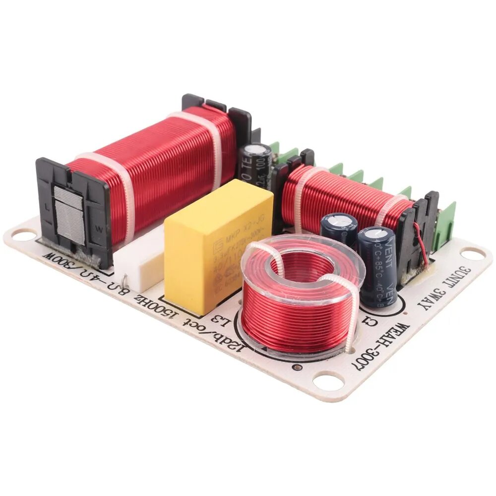 3-полосный делитель частоты динамика 300 Вт HiFi фильтр кроссовера Распределитель частоты для модификации домашнего динамика своими руками