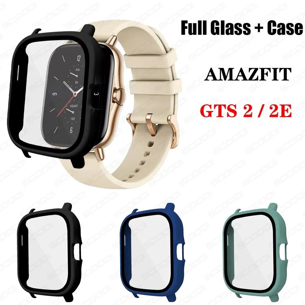 ПК Жесткий стеклянный защитный чехол для экрана для Huami Amazfit GTS 2/2e ащитный чехол