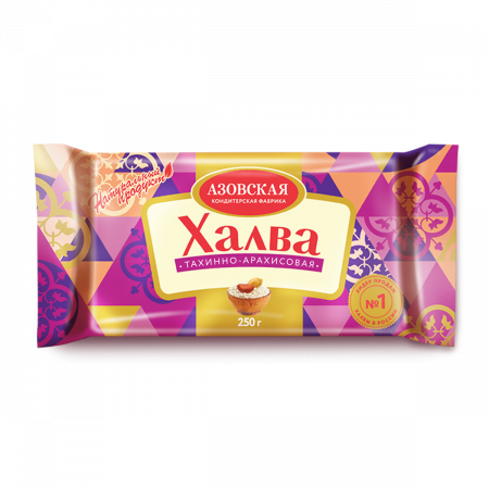 Азовская кондитерская фабрика Халва тахинно-арахисовая, 250 г