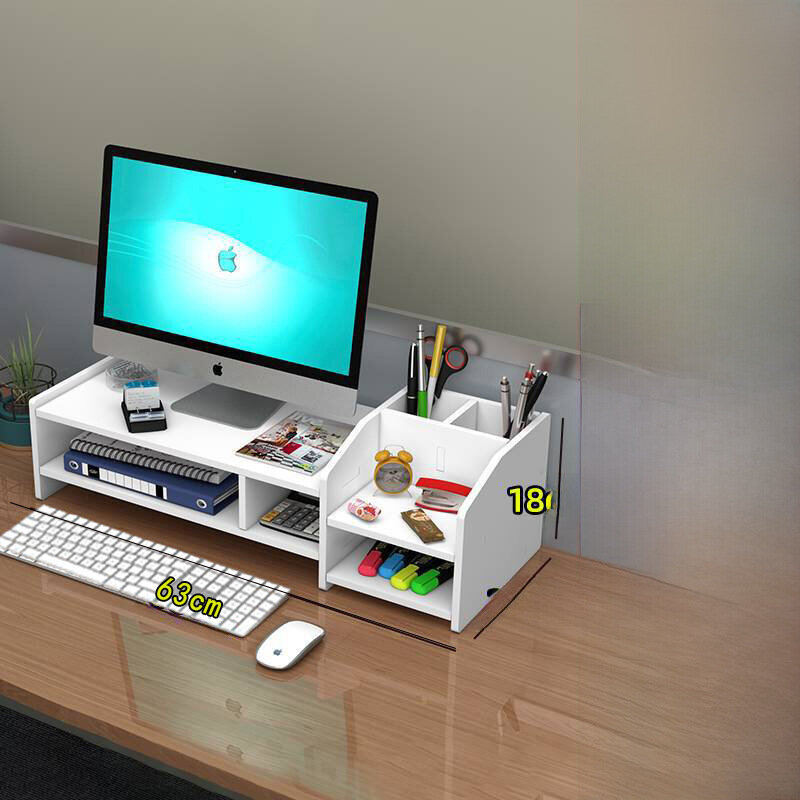 Стойка для монитора компьютера подъемная офисная с ящиком для хранения база кронштейн подъемный стол настольный стеллаж для хранения (стойка для подъема компьютера 60)