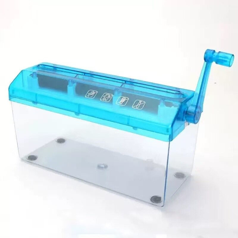 Кросс-бордерный ручной шредер, маленький шредер для полосок, финансовые документы, продвинутые конфиденциальные офисные файлы, настольный шредер для бумаги