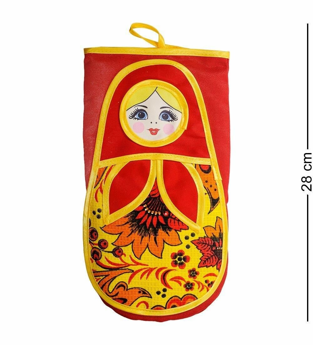 Прихватка-рукавичка "Матрешка" (красный) A2037494 Народные промыслы, Текстиль