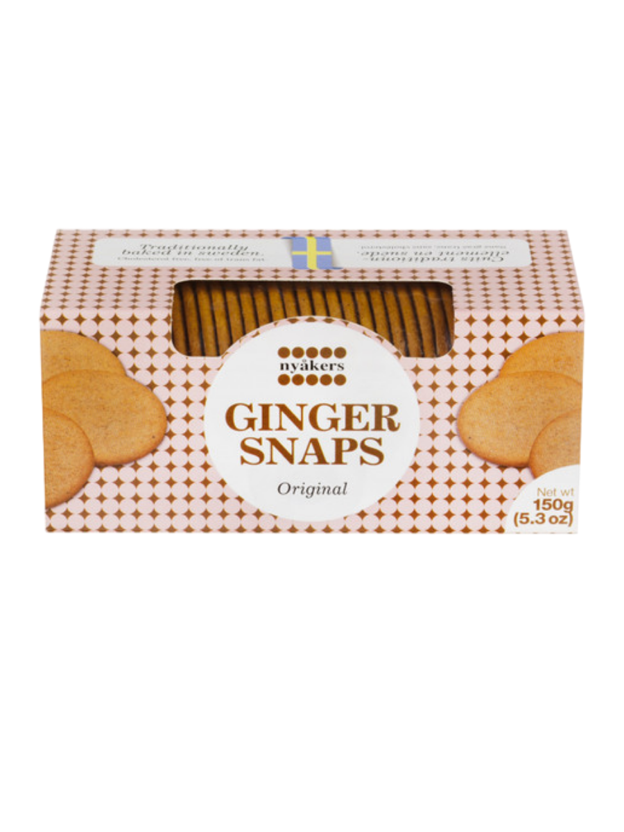 Печенье Nyakers "Ginger Snaps", имбирное, в картонной коробке, 150 г, 3шт