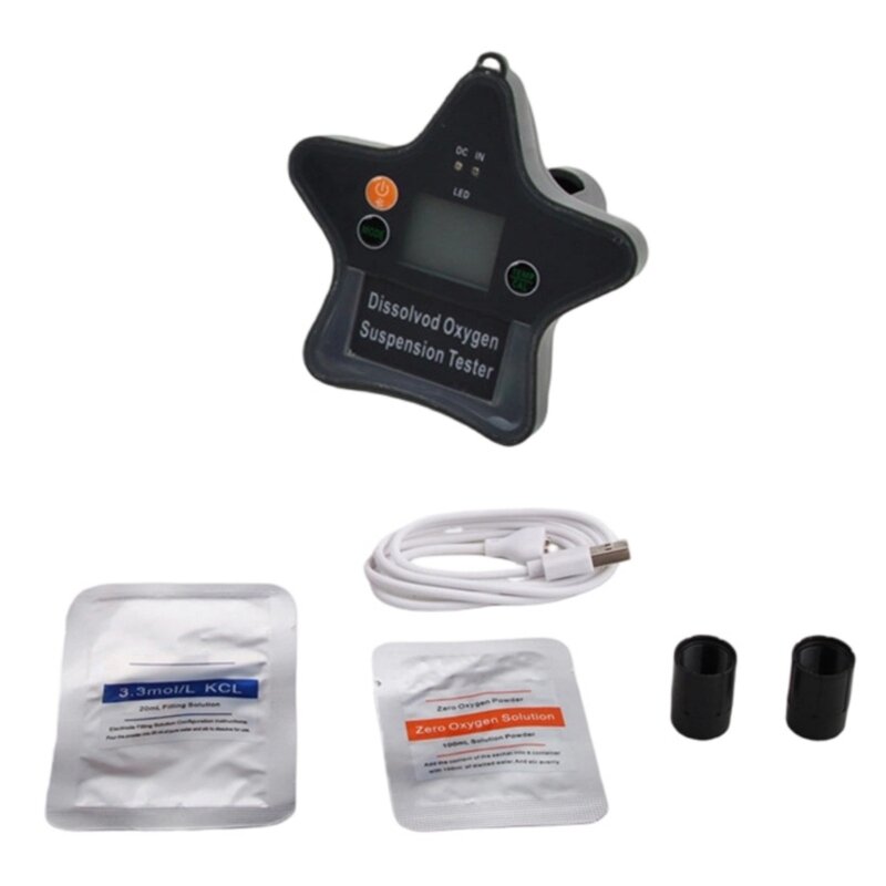 Портативный Измеритель Растворенного Кислорода Для Высокоточной Беспроводной Синхронизации Данных Аквакультуры Тестер Качества Воды С Цифровым Дисплеем