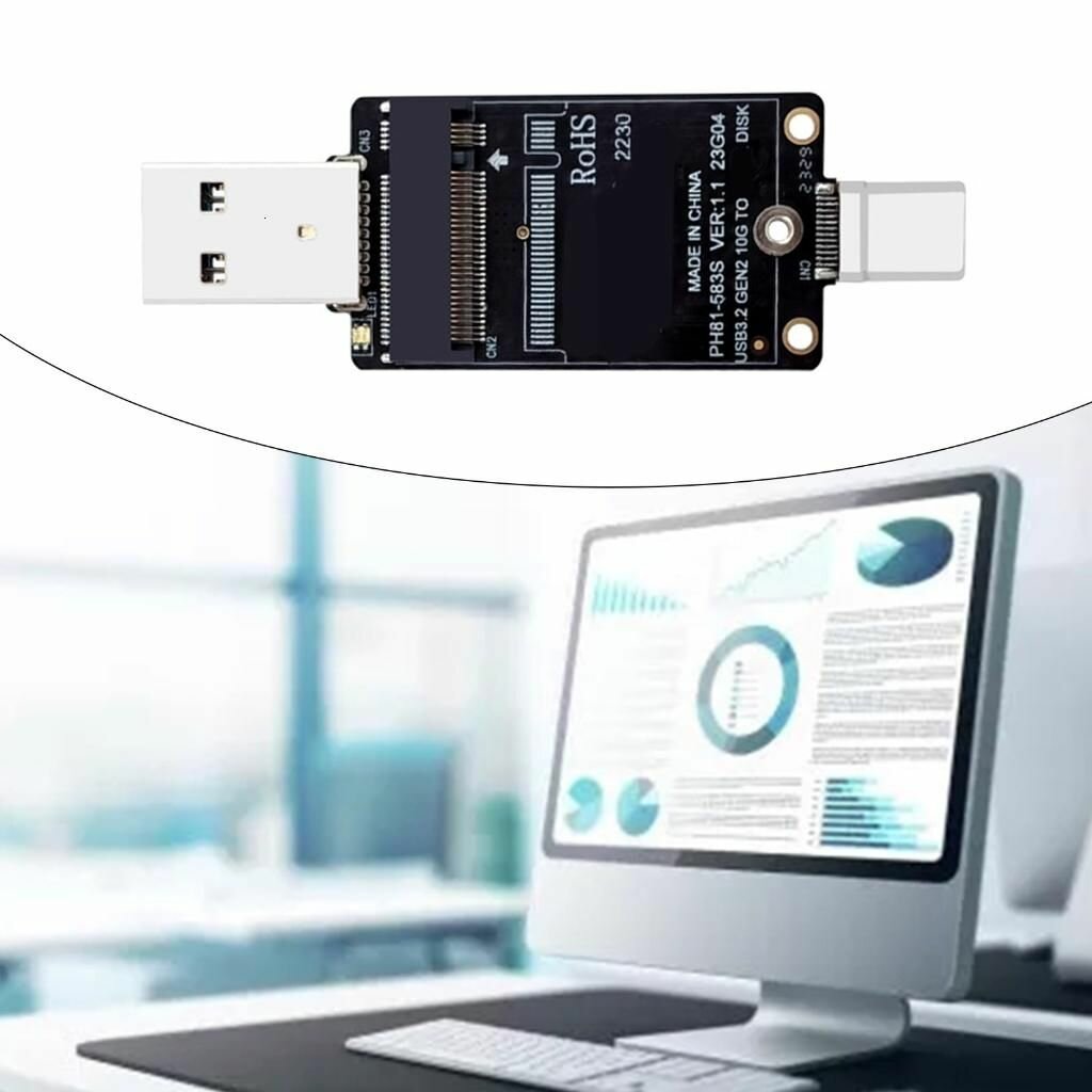 Адаптер M.2 NVME SSD в USB Type-C — фото 1