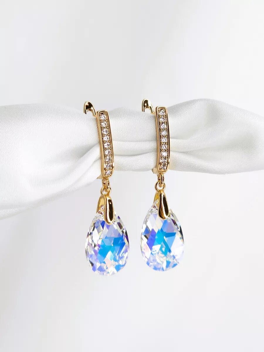 Серьги, кристаллы Swarovski
