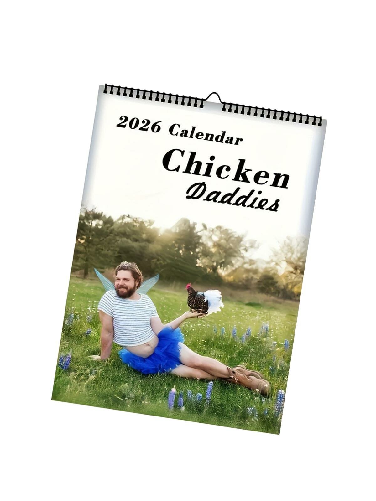 Веселый календарь на 2026,12 месяца Подвесные настенные календари, январь 2026-декабрь 2026