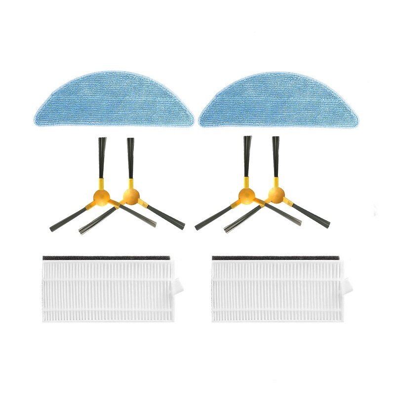 Боковая щетка + Фильтр + Швабра для Neatsvor X500 / X600 Tesvor T8 M1 S6 Сменный