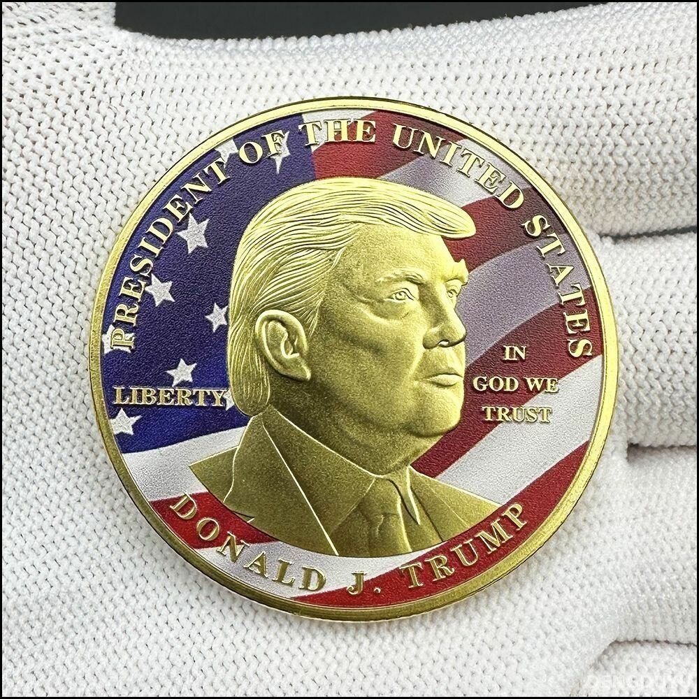 Эксклюзивные монеты с Дональдом Трампом, 45м президентом США