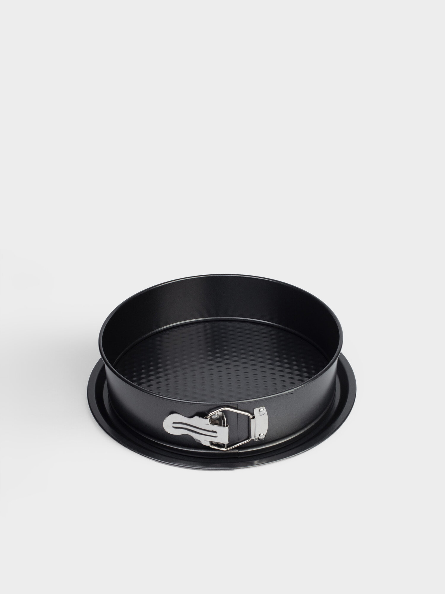 Форма для выпечки, 24 см, разъемная, с покрытием, сталь, черная, Resto clip, Kuchenland