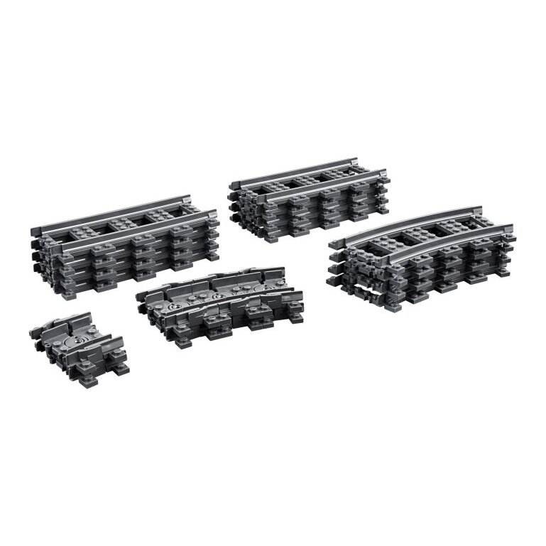 LEGO City Collection Track And Curve Building Blocks 20pcs 60205 null