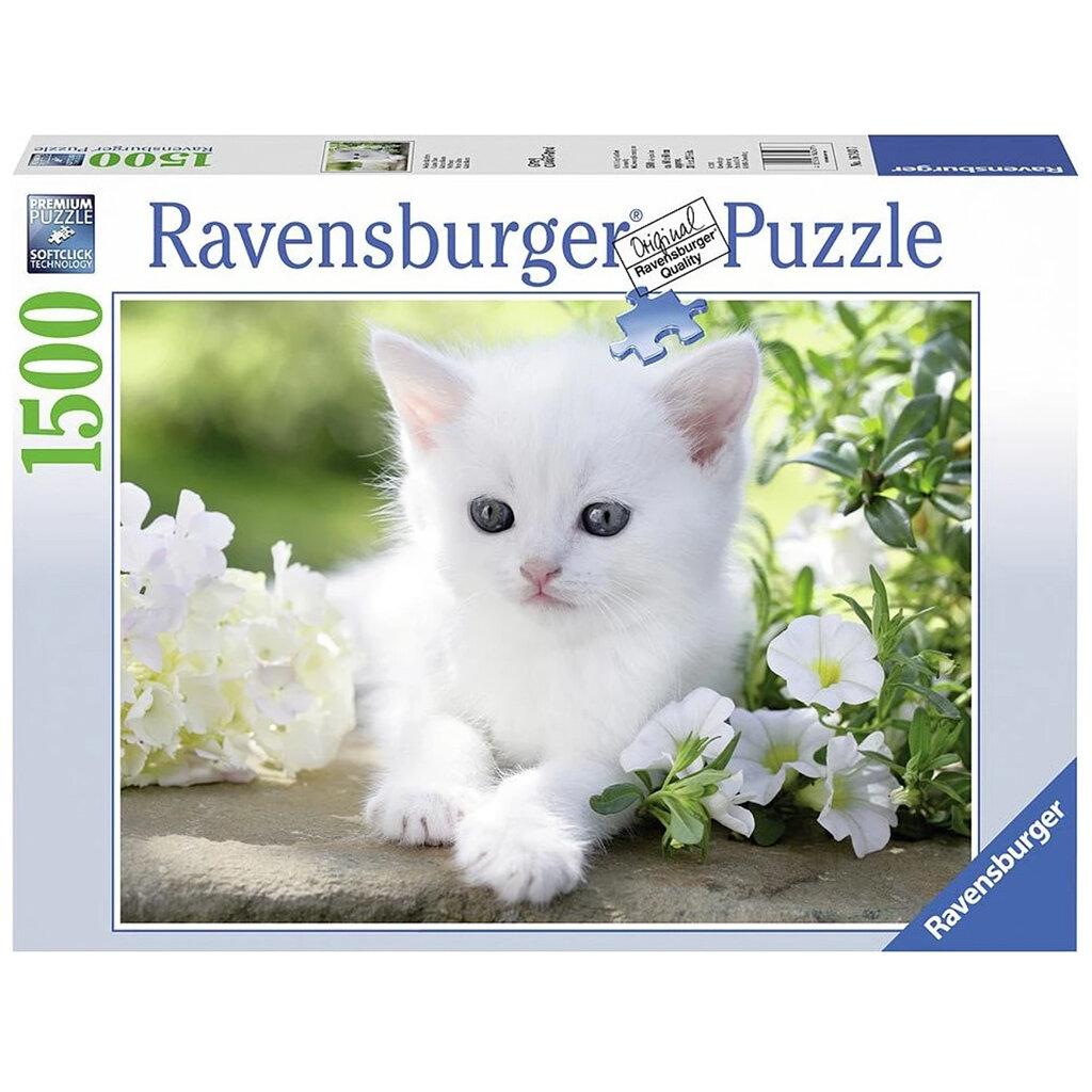 Пазл Ravensburger 1500 Белый котёнок, арт.00706, классический