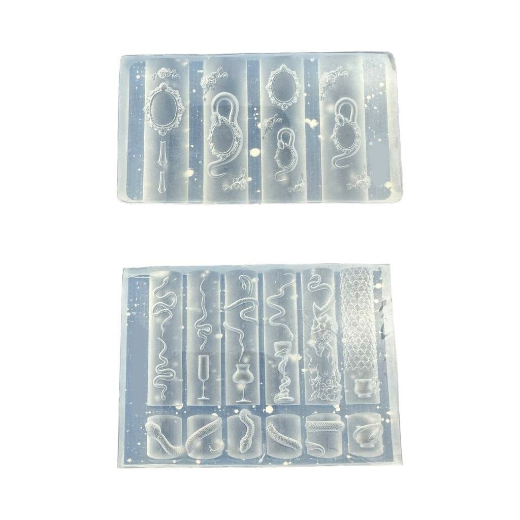 Силиконовая форма для украшений с змеями, установленный