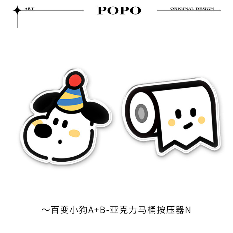 Креативный милый туалетный толкатель, аксессуары для туалета, переключатель смыва, специальный кнопка для бачка туалета с длинным дизайном ногтей